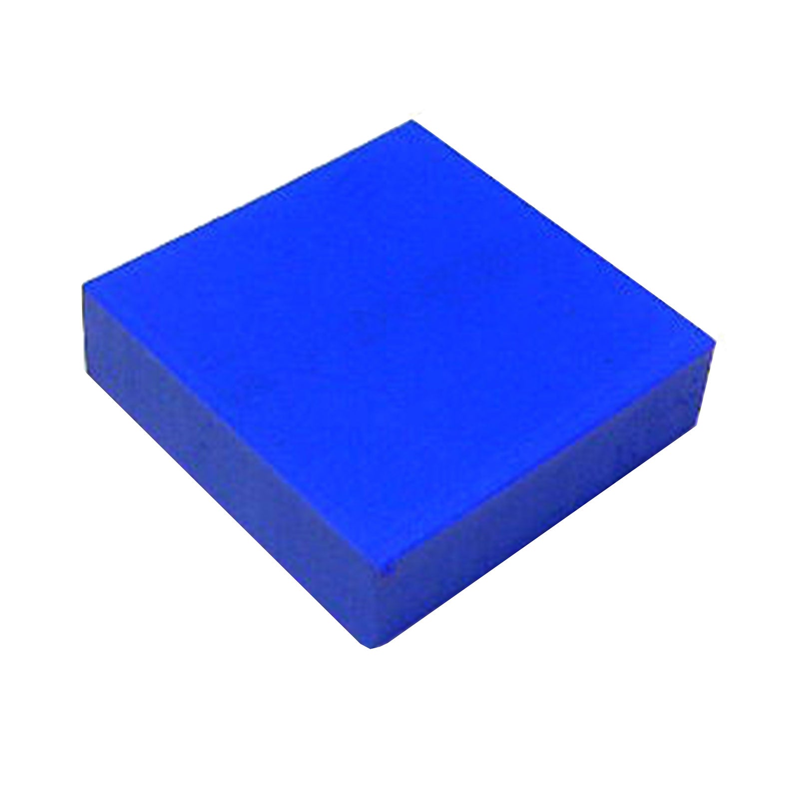 1" Square Blue Rubber Pad With Adhesive Backing: 23-6629