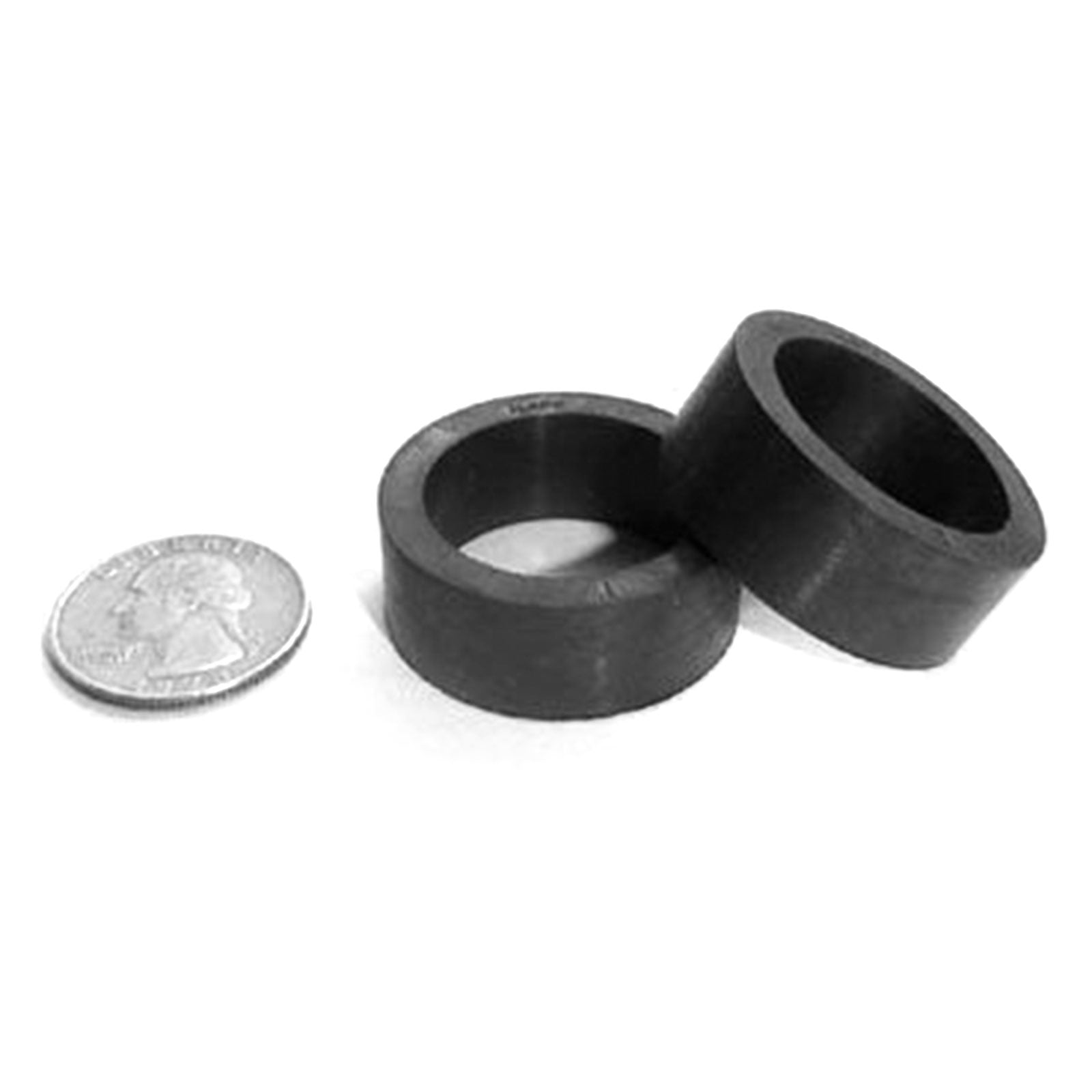 1" x 1/2" Mini Black Flipper Rubber