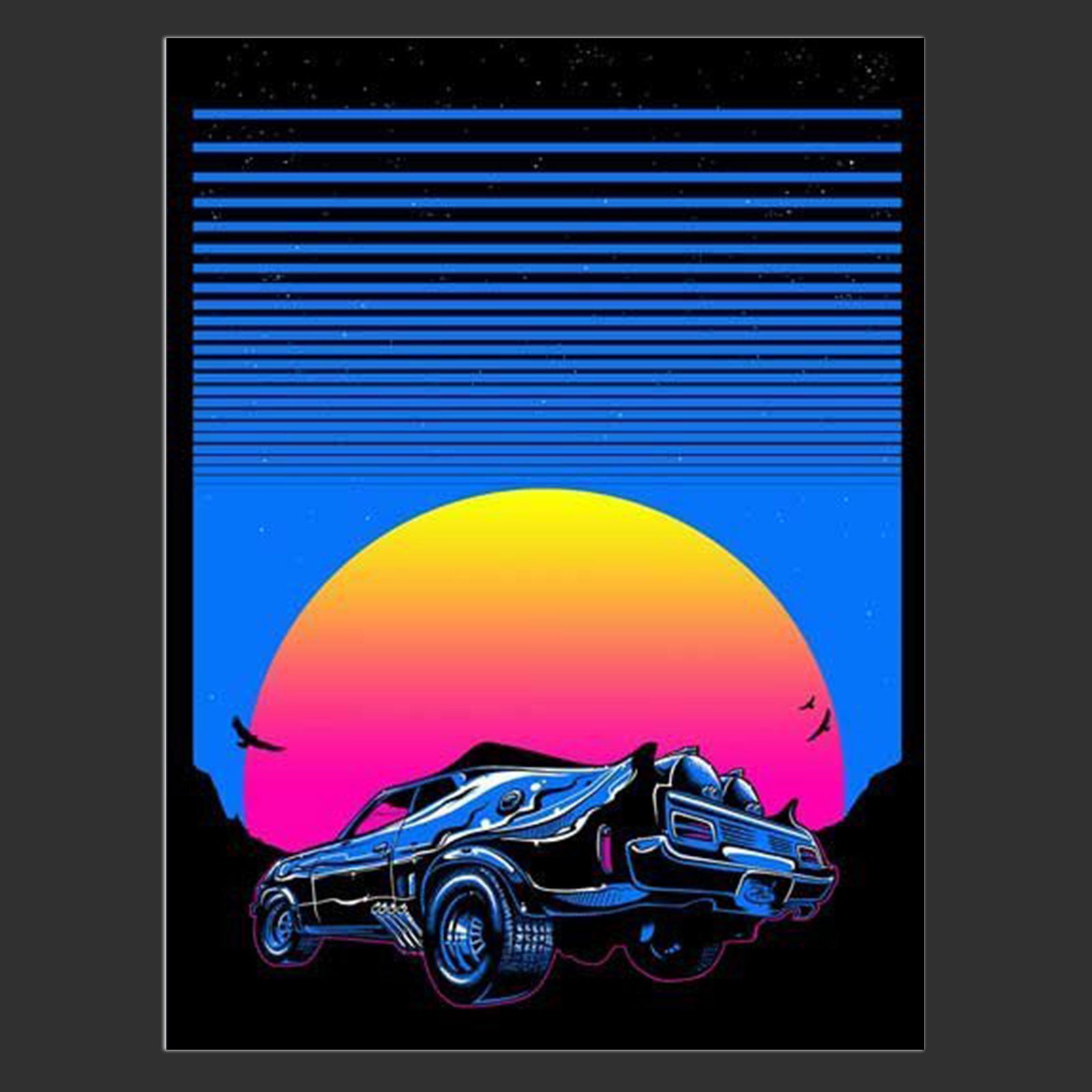 Dirty Donny Synth Wave Invasion Poster