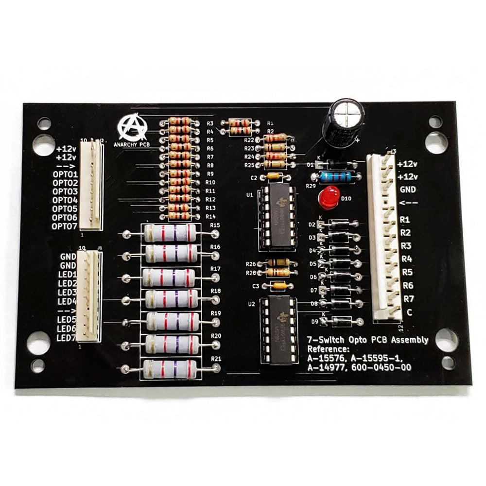 Homepin - 7 Switch Opto PCB Assembly - WITHOUT Mounting Brackets: WMS