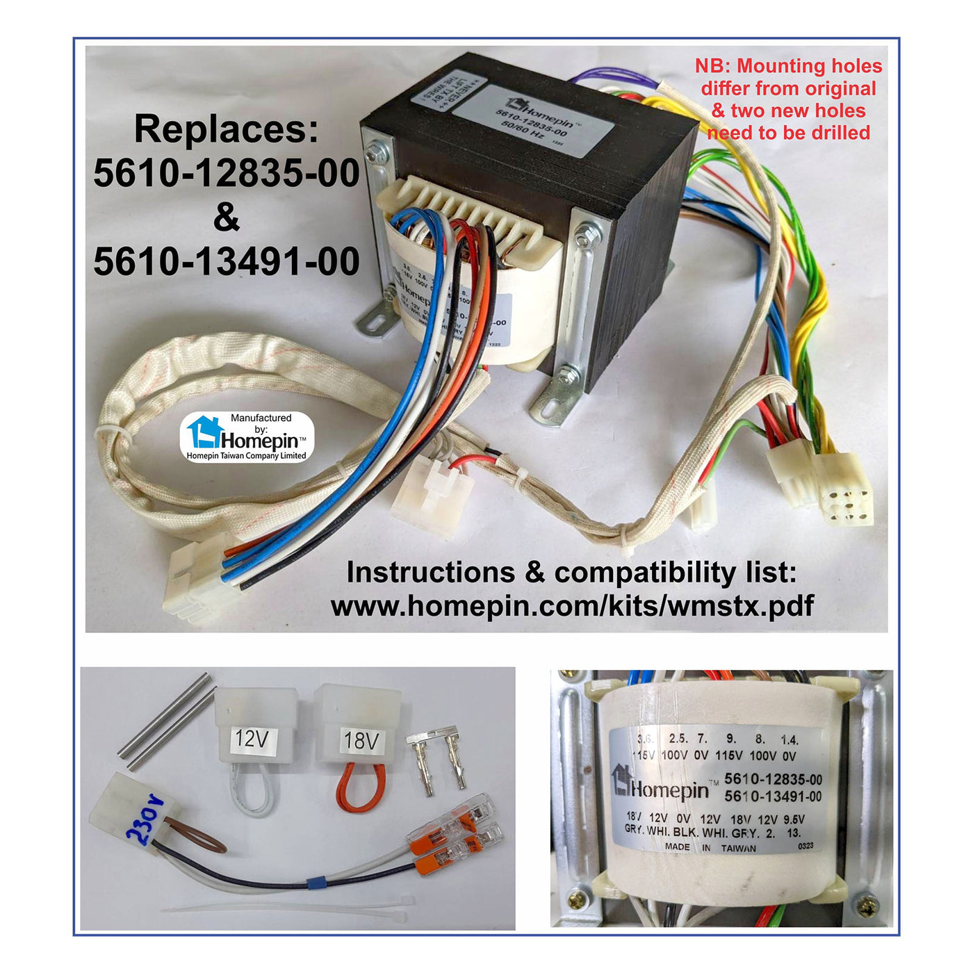 Homepin - WMS Power Transformer Module: 5610-12835-00 / 5610-13491-00