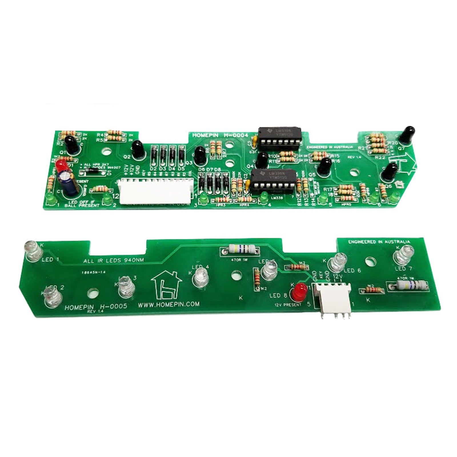Homepin – 7-Opto Trough Board Set (WMS Widebody)