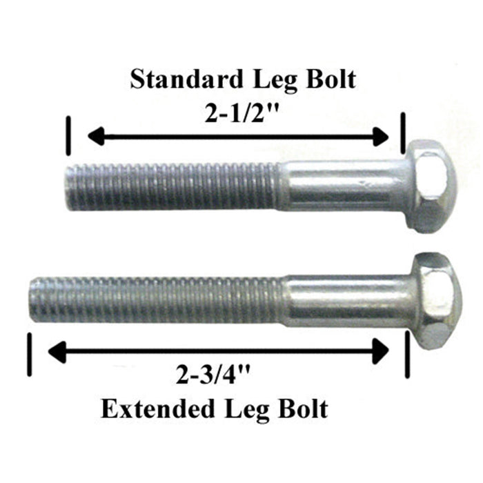 Leg Bolt Extended Silver - 2-3/4" Wms/Bally/Stern
