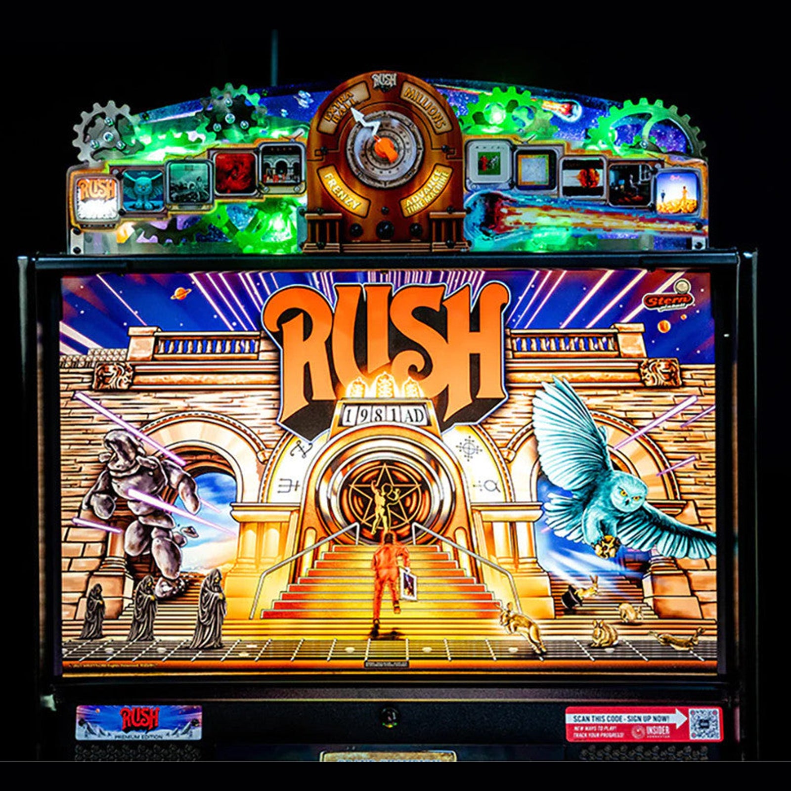 RUSH "Spirit of Radio" Pinball Topper - IN STOCK!